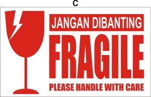 Sticker FRAGIL / JANGAN DIBANTING (10×10 cm) – Onepresso: Your Reliable ...