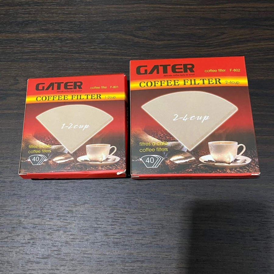 KERTAS FILTER SARINGAN KOPI GATER BOX 40 PCS 01 1-2 CUP – Onepresso.net