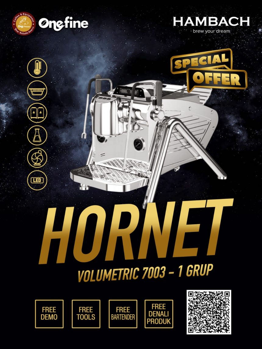 HAMBACH ESPRESSO MACHINE HORNET VOLUMETRIC – 1G – Onepresso.net